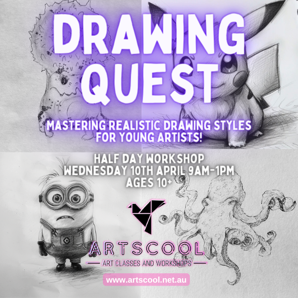 Drawing Quest: Mastering Realistic Drawing for Young Artists - Half Day ...